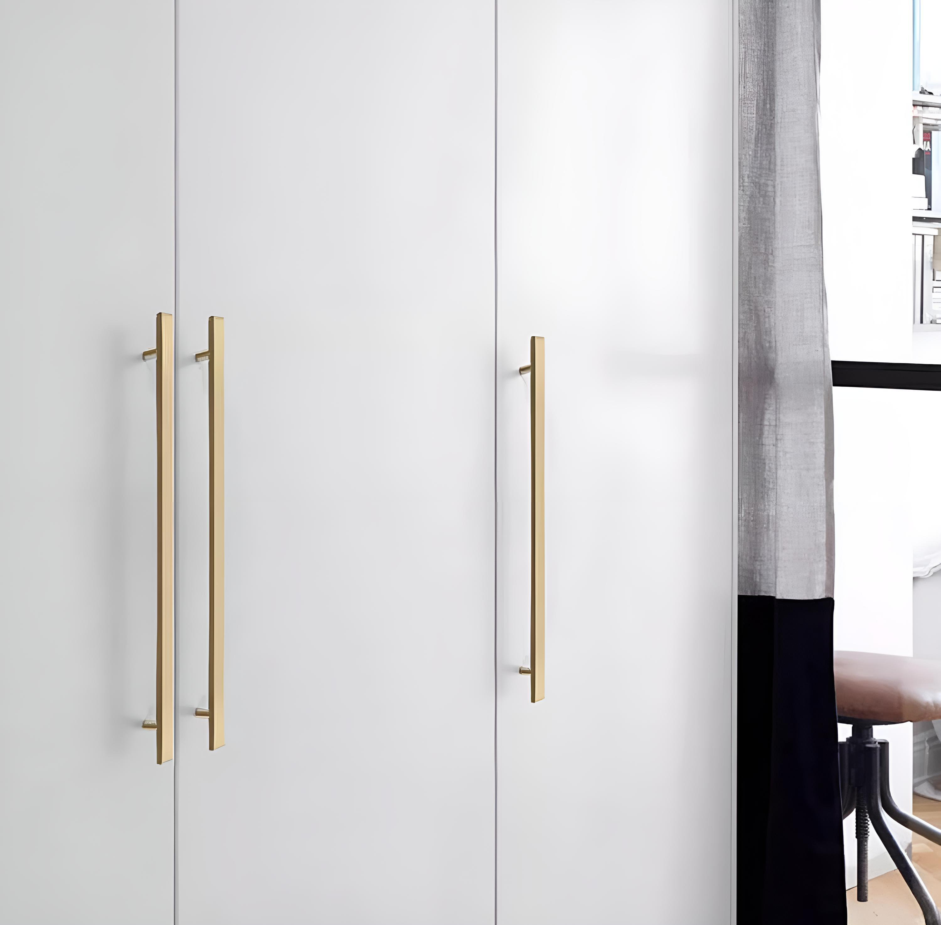 Infinitee Green Golden Pure Copper Handle, Cabinet Door Handle | Wayfair