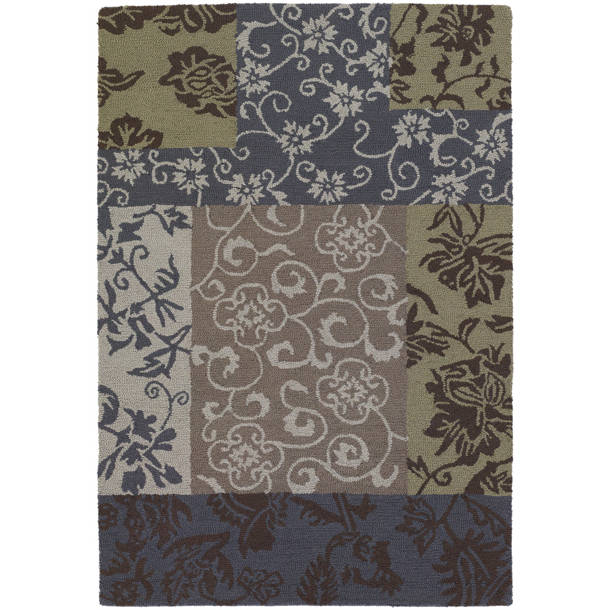 Red Barrel Studio® Medford Wool Floral Rug | Wayfair