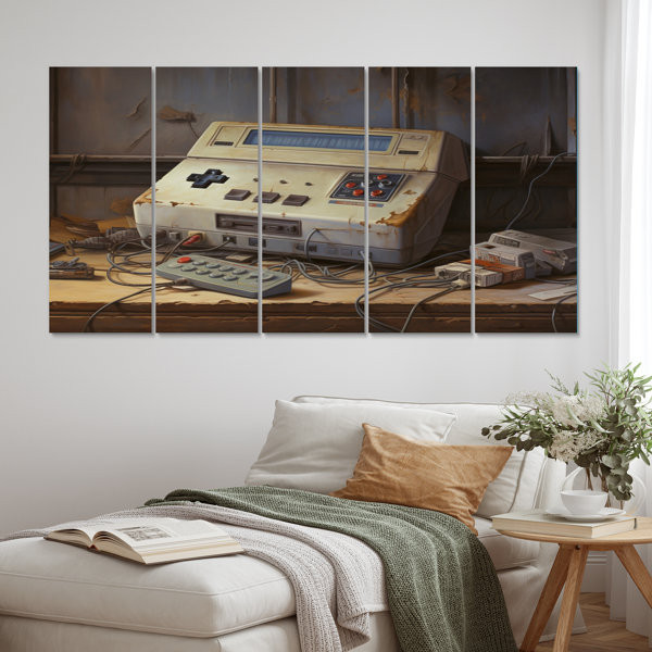 DesignArt Vintage Video Game Retro Remembrance II - Video Games Metal ...