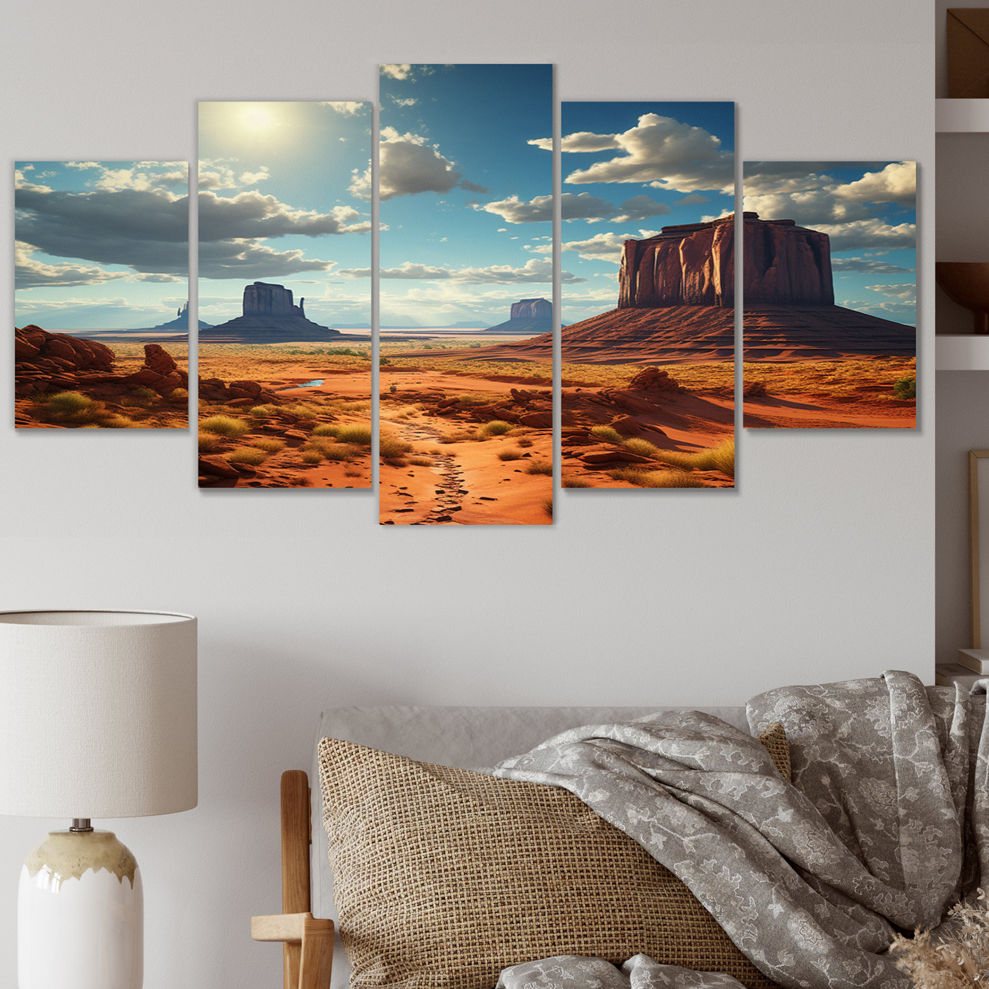 Foundry Select USA Monument Valley Magic - Landscapes Metal Wall Art ...