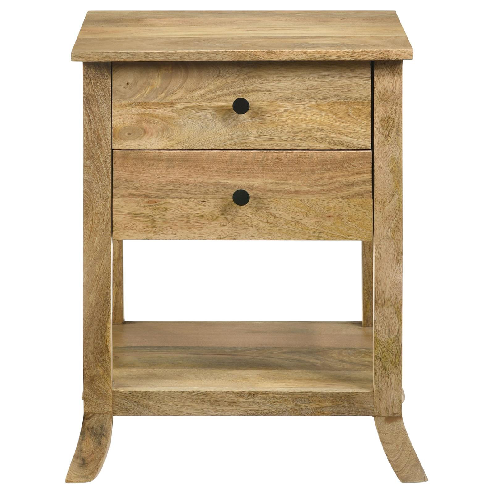 Millwood Pines Grooms 2-drawer Accent Table with Open Shelf & Reviews ...