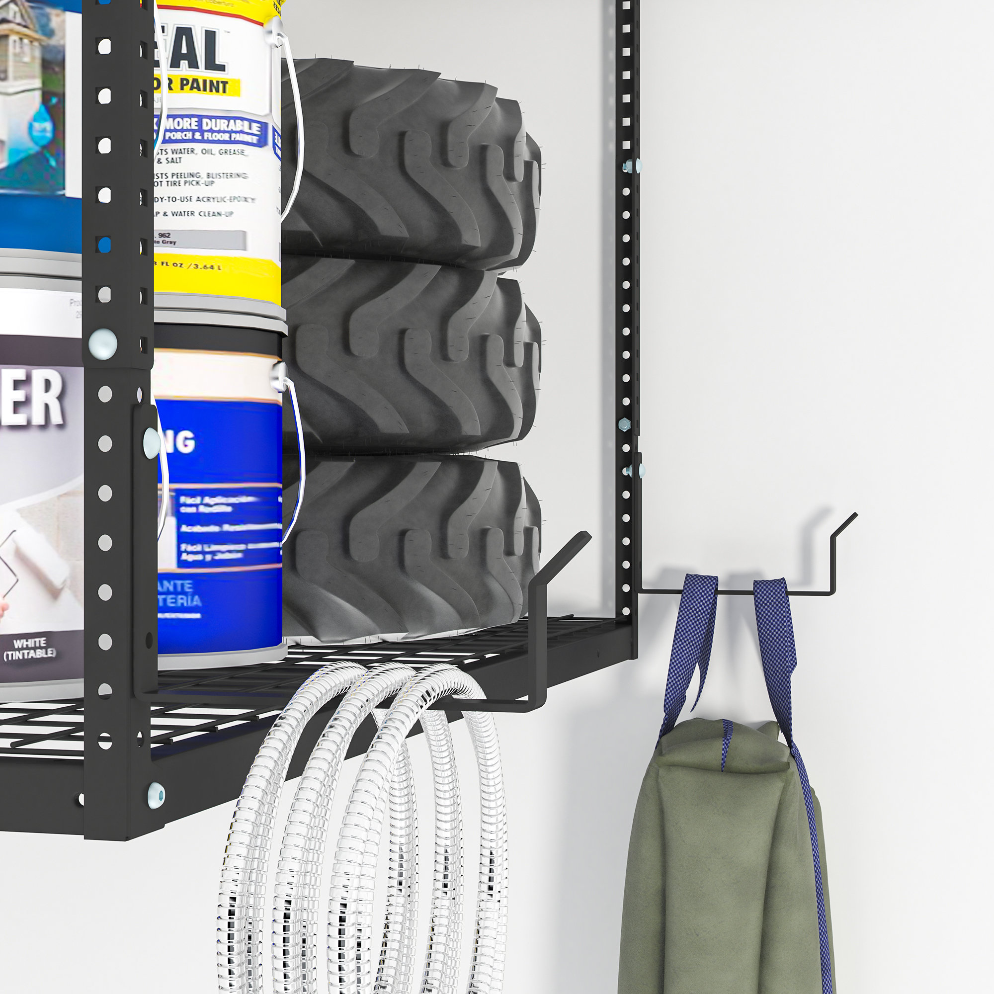 Rebrilliant Steel Height -Adjustable Ceiling Mounted Rack & Reviews ...