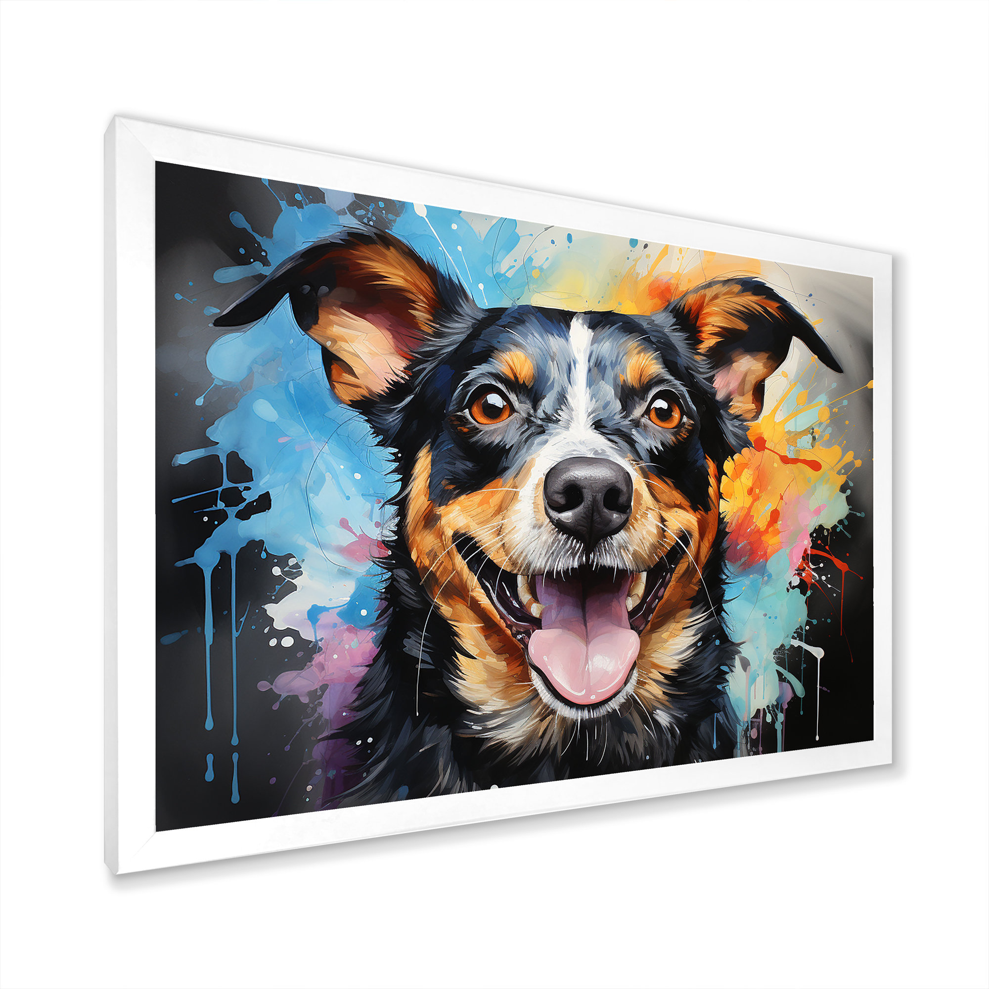Winston Porter Popart Rat Terrier Rascal I On Canvas Print | Wayfair