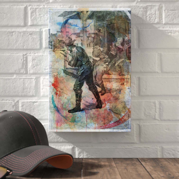 East Urban Home Coffeyville Bank Robbery - Wrapped Canvas Art Prints ...