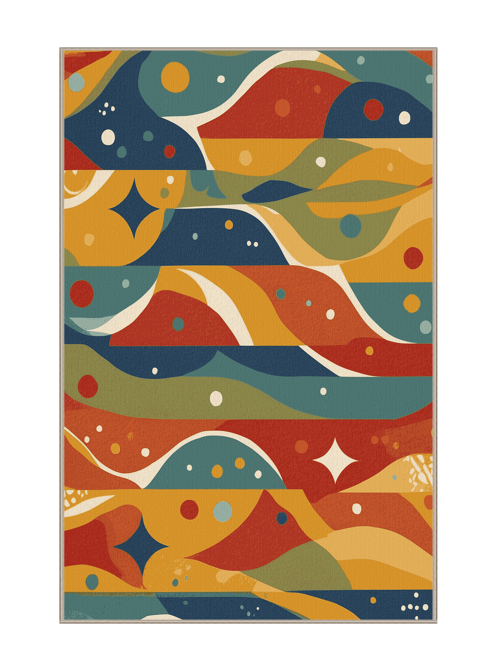 Winston Porter Spirited Wiggle Rug | Wayfair