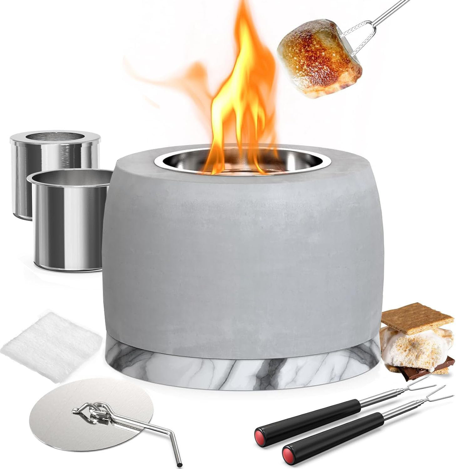 Wrought Studio Foyer de table bol avec bâtons de Smores, mini décor de ...