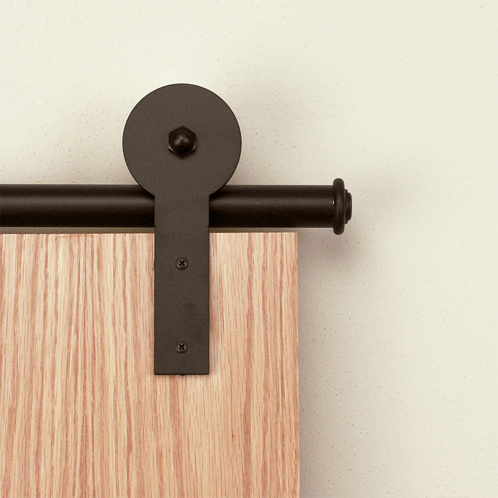 Quiet Glide Round Stick Single Door Barn Door Hardware Kit | Wayfair