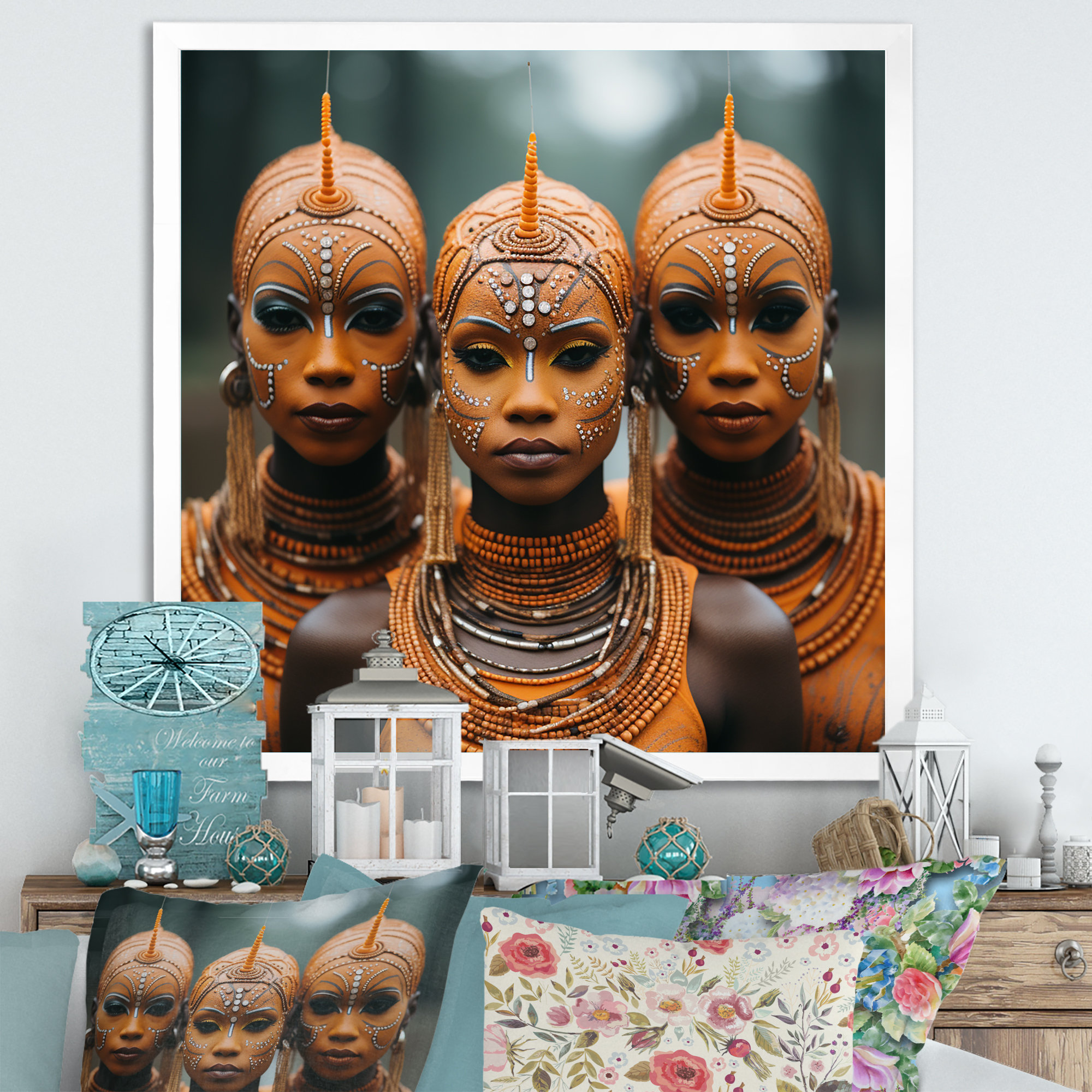 Ebern Designs African Women Tribal Essence - African Tribal Wall Art ...