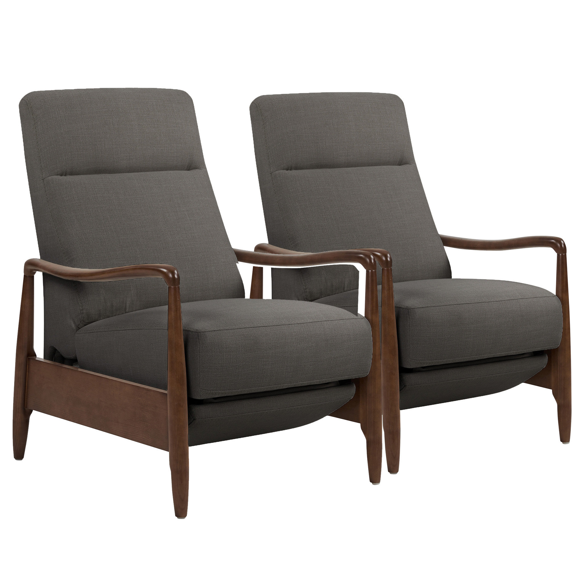 George Oliver Daventry Beckett Upholstered Manual Recliner Armchair ...