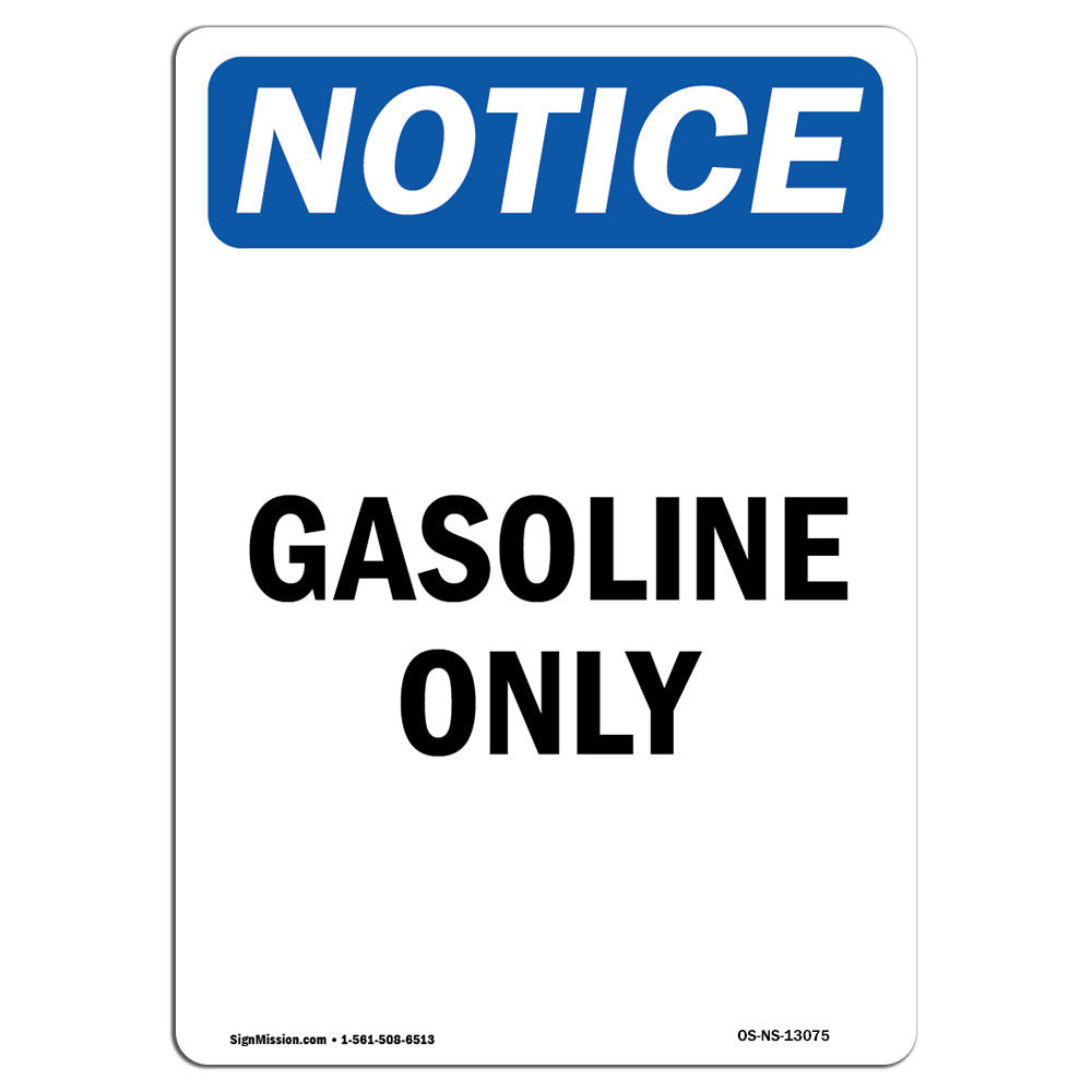 SignMission Gasoline Only Sign | Wayfair