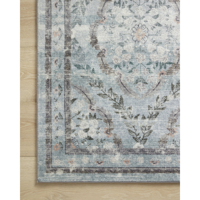 Rifle Paper Co. x Loloi Courtyard Blue Area Rug feat. CloudPile ...
