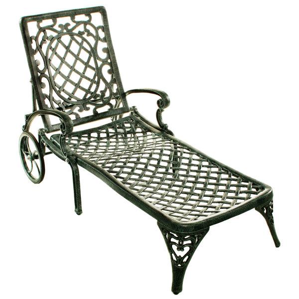 Astoria Grand Mcgrady Outdoor Metal Chaise Lounge | Wayfair