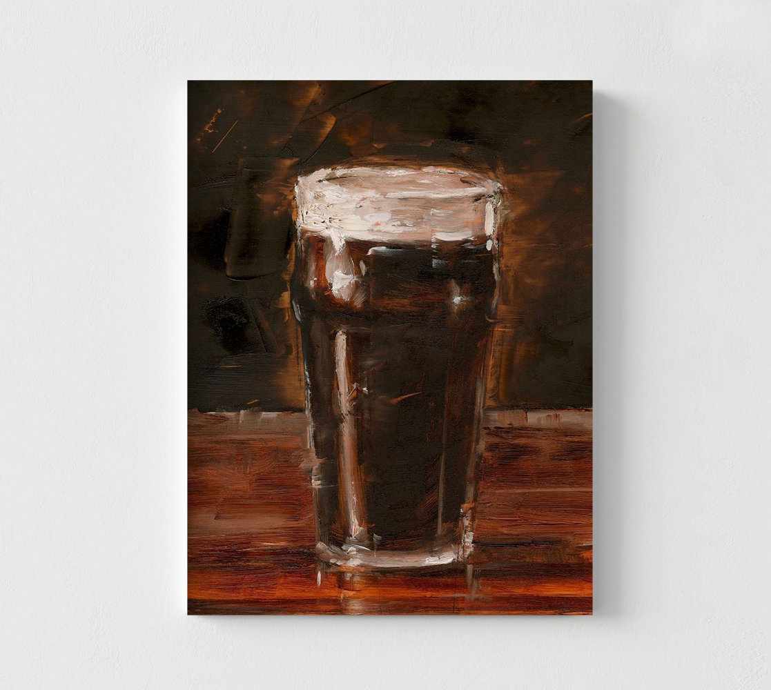 WeFrameArt Another Round III By Ethan Harper, Stout Drink Painting ...