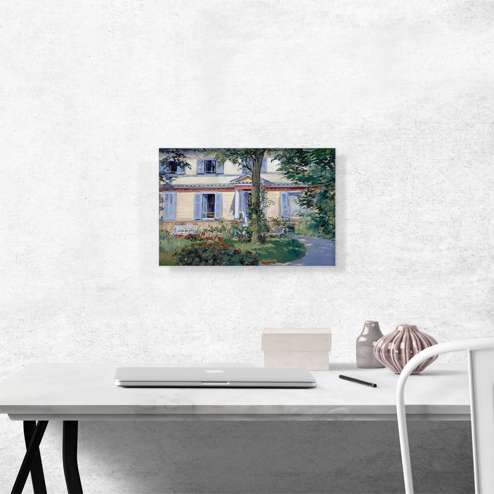ARTCANVAS The House at Rueil 1882 by Edouard Manet - Wrapped Canvas ...