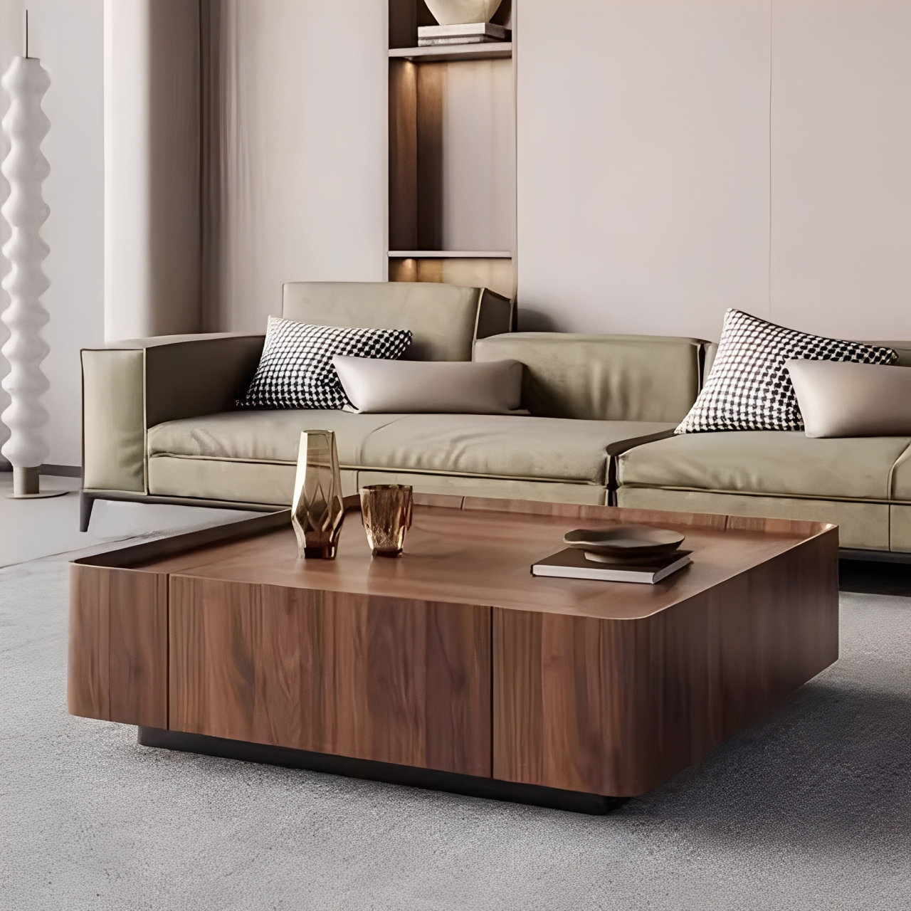 Hokku Designs Italian style minimalist square coffee table | Wayfair