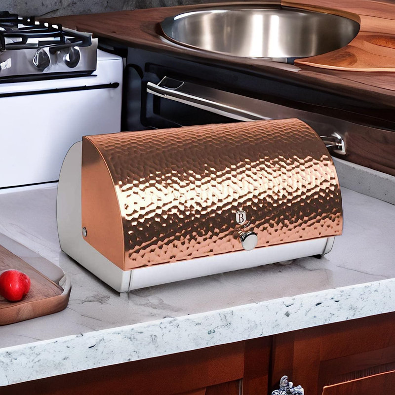 Berlinger Haus Stainless Steel Bread Box for Kitchen Countertop ...