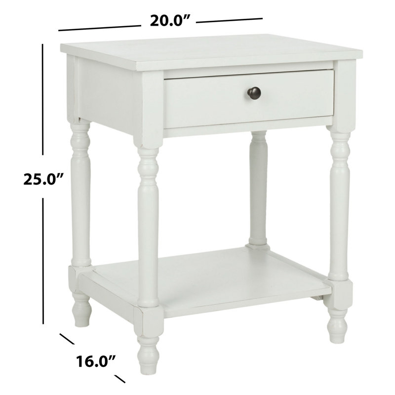 Highland Dunes Sadie Solid Wood End Table with Storage & Reviews | Wayfair