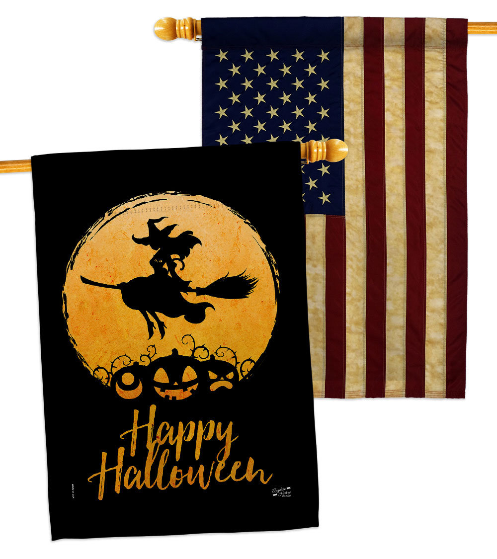 Angeleno Heritage Double Sided 40'' H x 28'' W Polyester Halloween ...