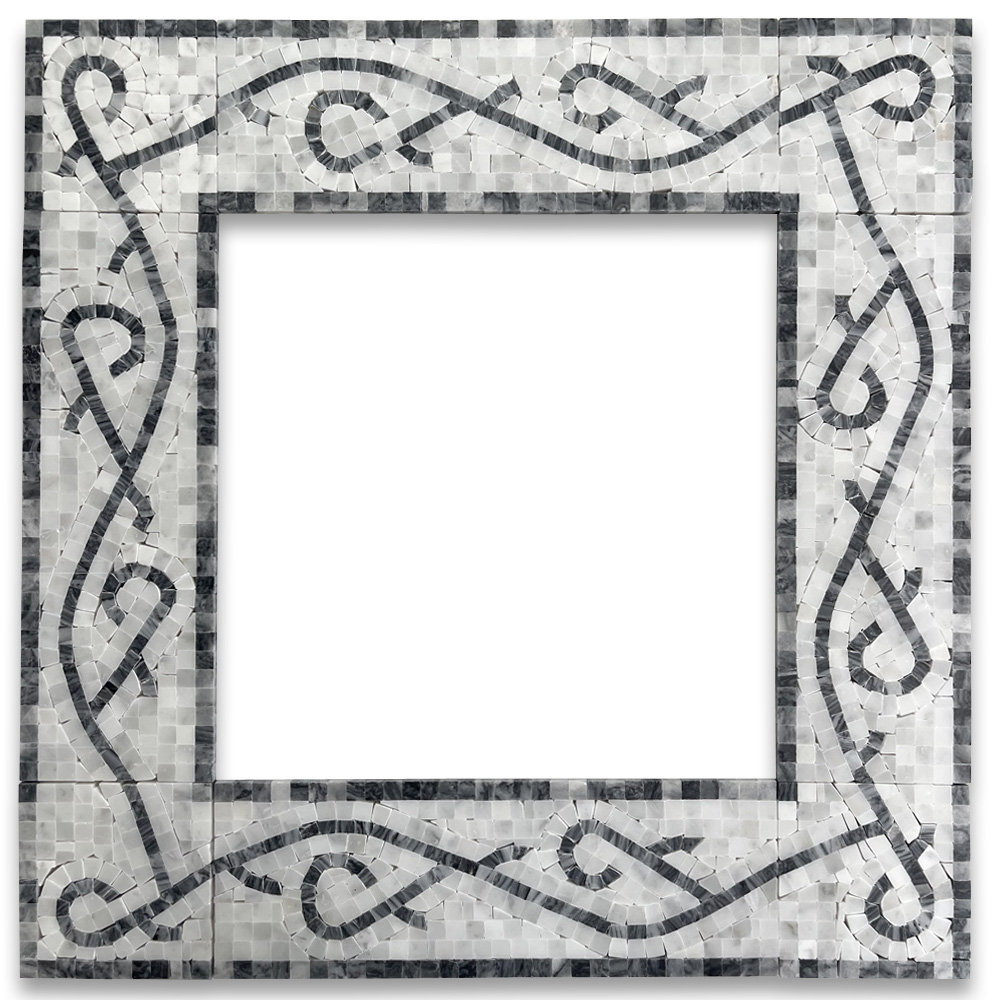 Marble Online 25_Azalea Green 4X12 Marble Mosaic Border Listello Tile ...