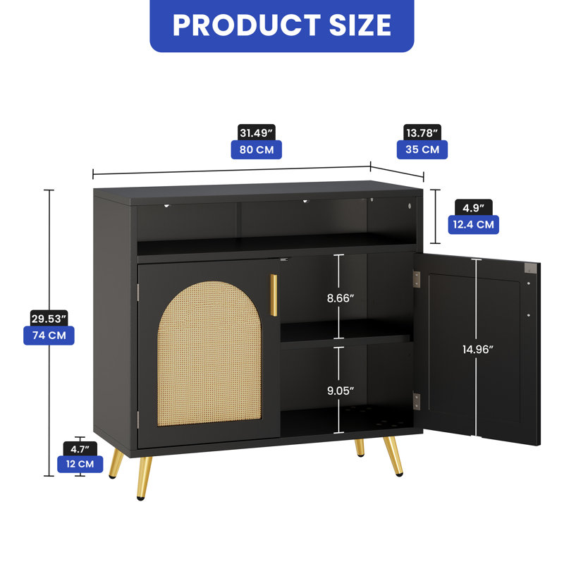 Ebern Designs Guerline 31.49" Wide Sideboard - Wayfair Canada
