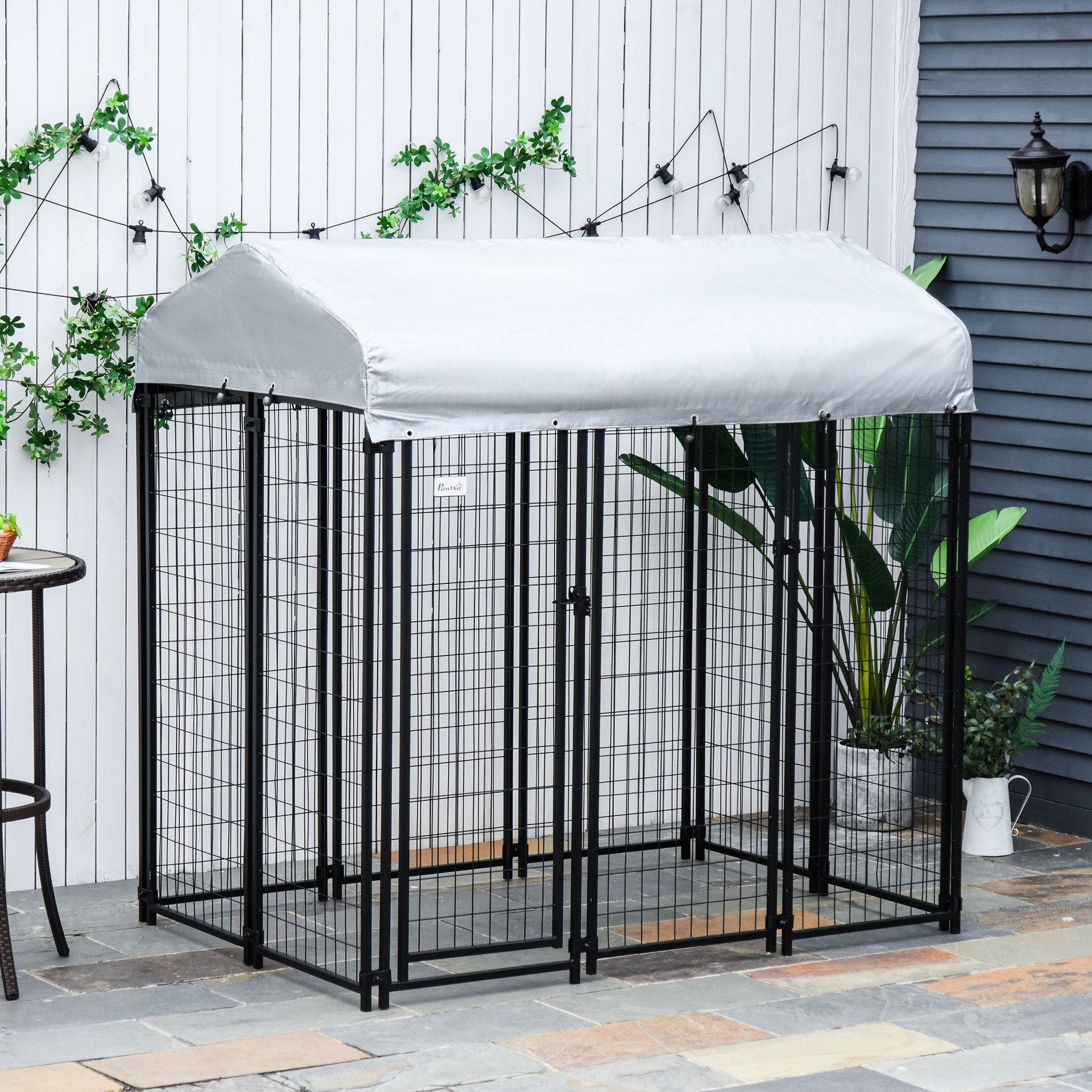 Tucker Murphy Pet™ 6' X 4' Outdoor Dog Compound, Lockable Door & Water ...