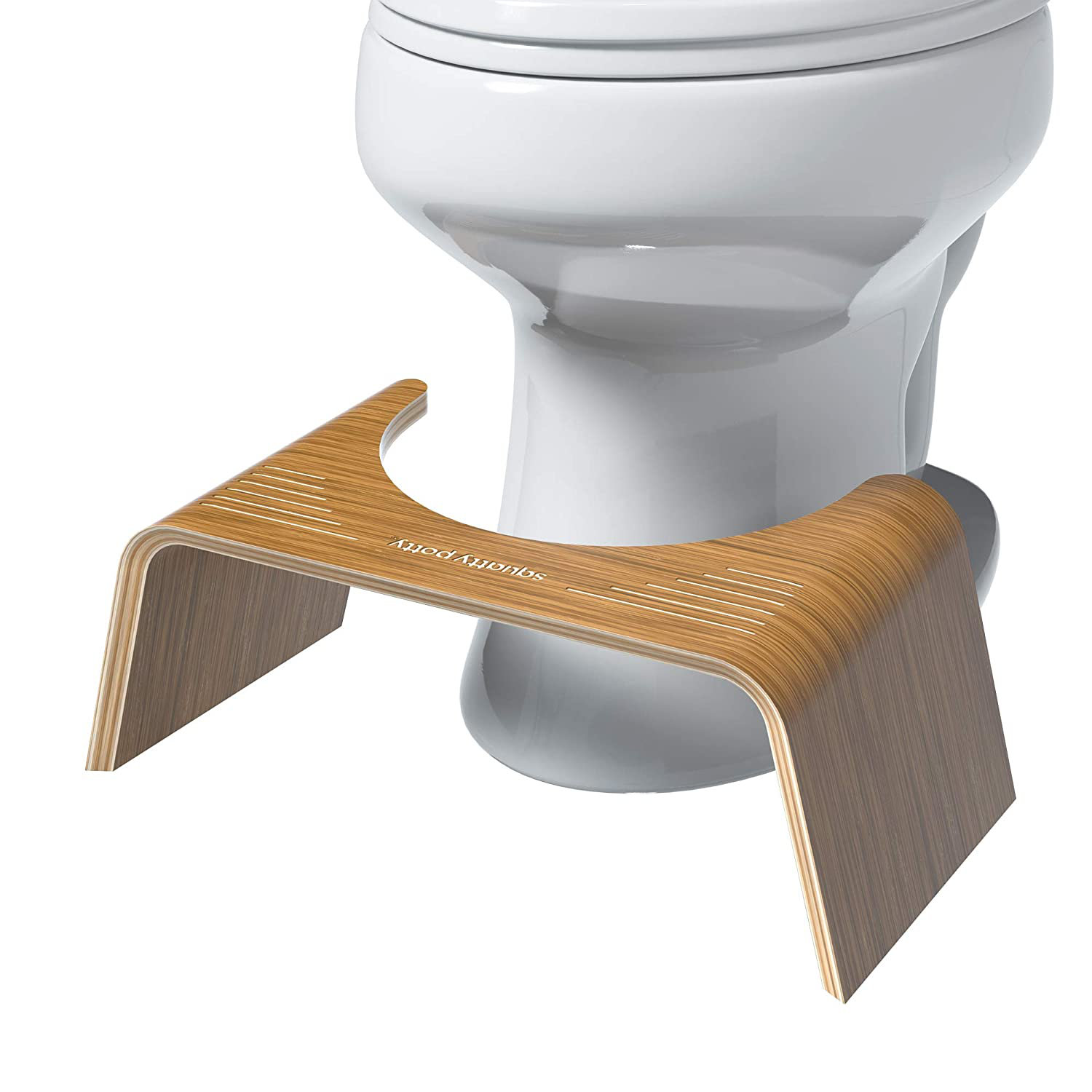 Squatty Potty Slim Teak Wood Bathroom Toilet Stool & Reviews | Wayfair