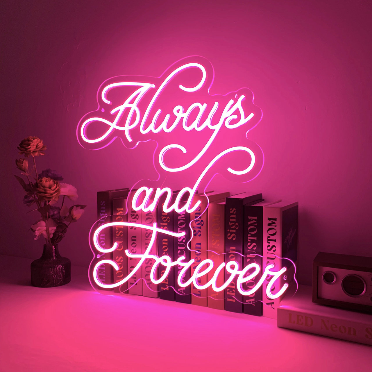 AOOS CUSTOM Always and Forever 24" Neon Sign | Wayfair