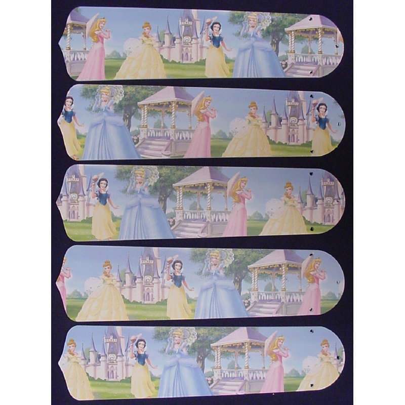 Ceiling Fan Designers 52SET-DIS-PPE Disney Princesses- Castle 52 in ...
