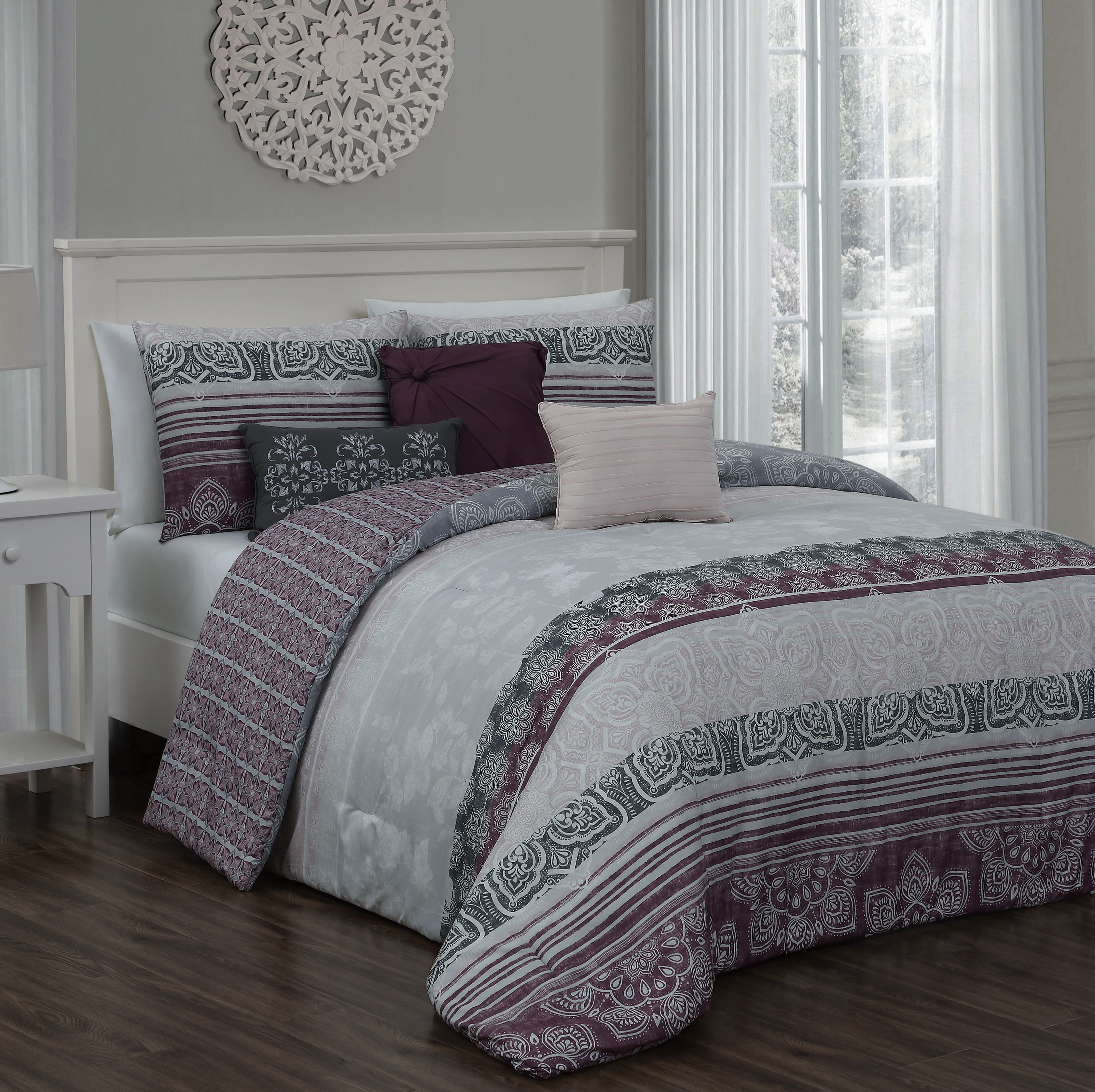 Geneva Home Fashion Reversible Comforter Set & Reviews | Wayfair