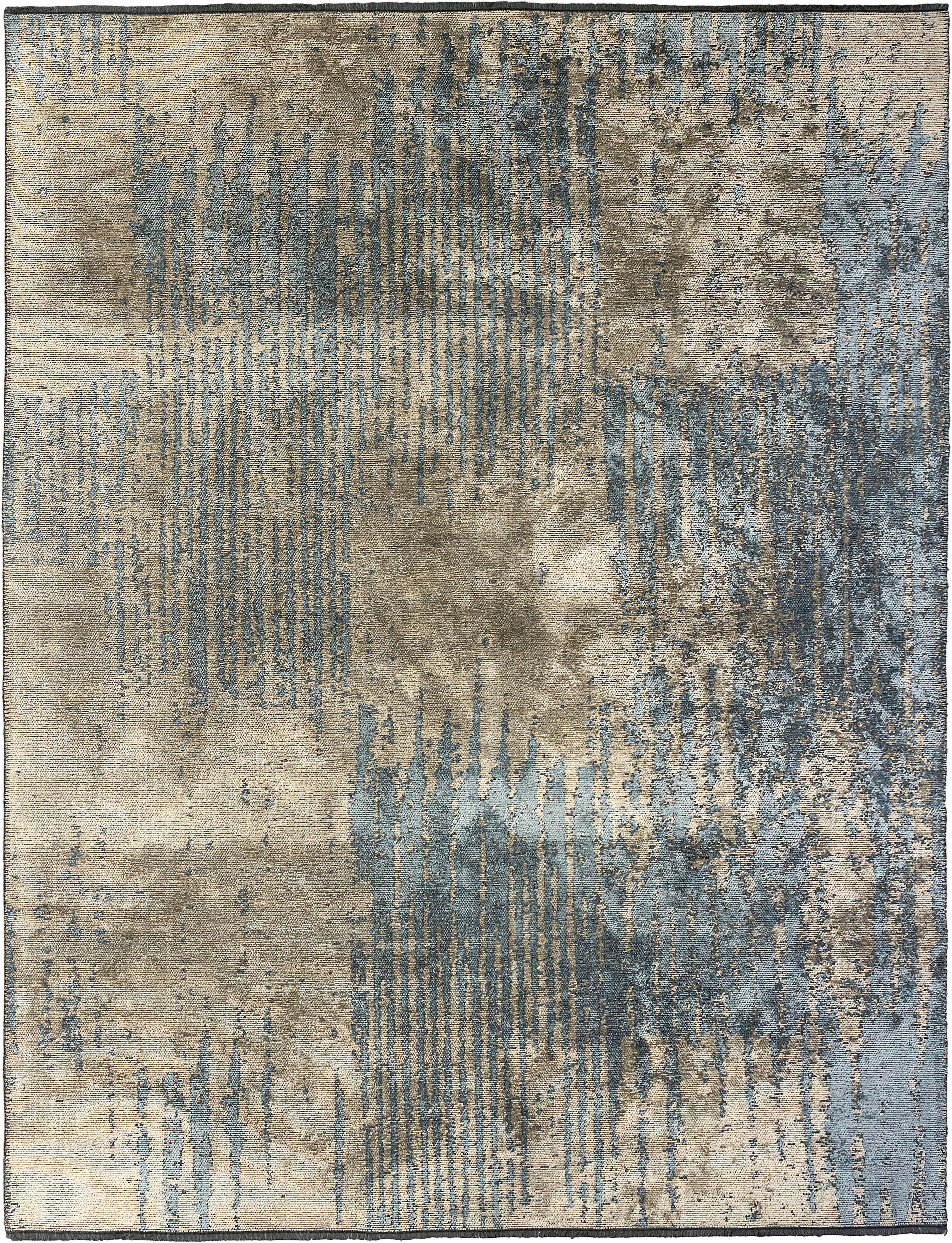 Woven Concepts Rapture Abstract Flatweave Brown/Blue Area Rug | Wayfair