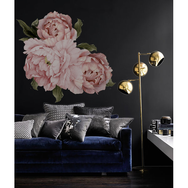House of Hampton® 11 Piece Peonies Bouquet Flower Wall Decal Set ...