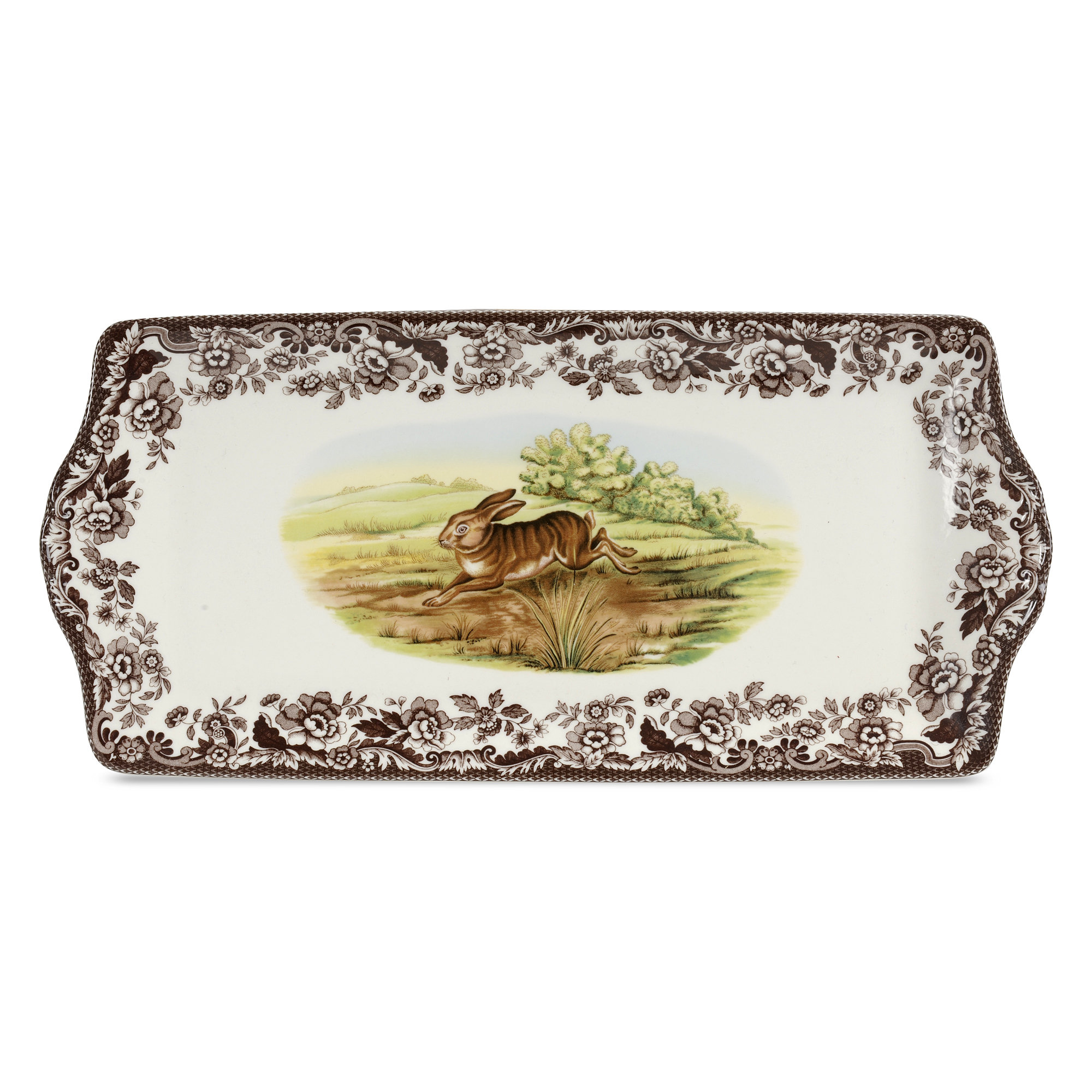 Spode Woodland Sandwich Tray 13" Rabbit & Reviews | Perigold