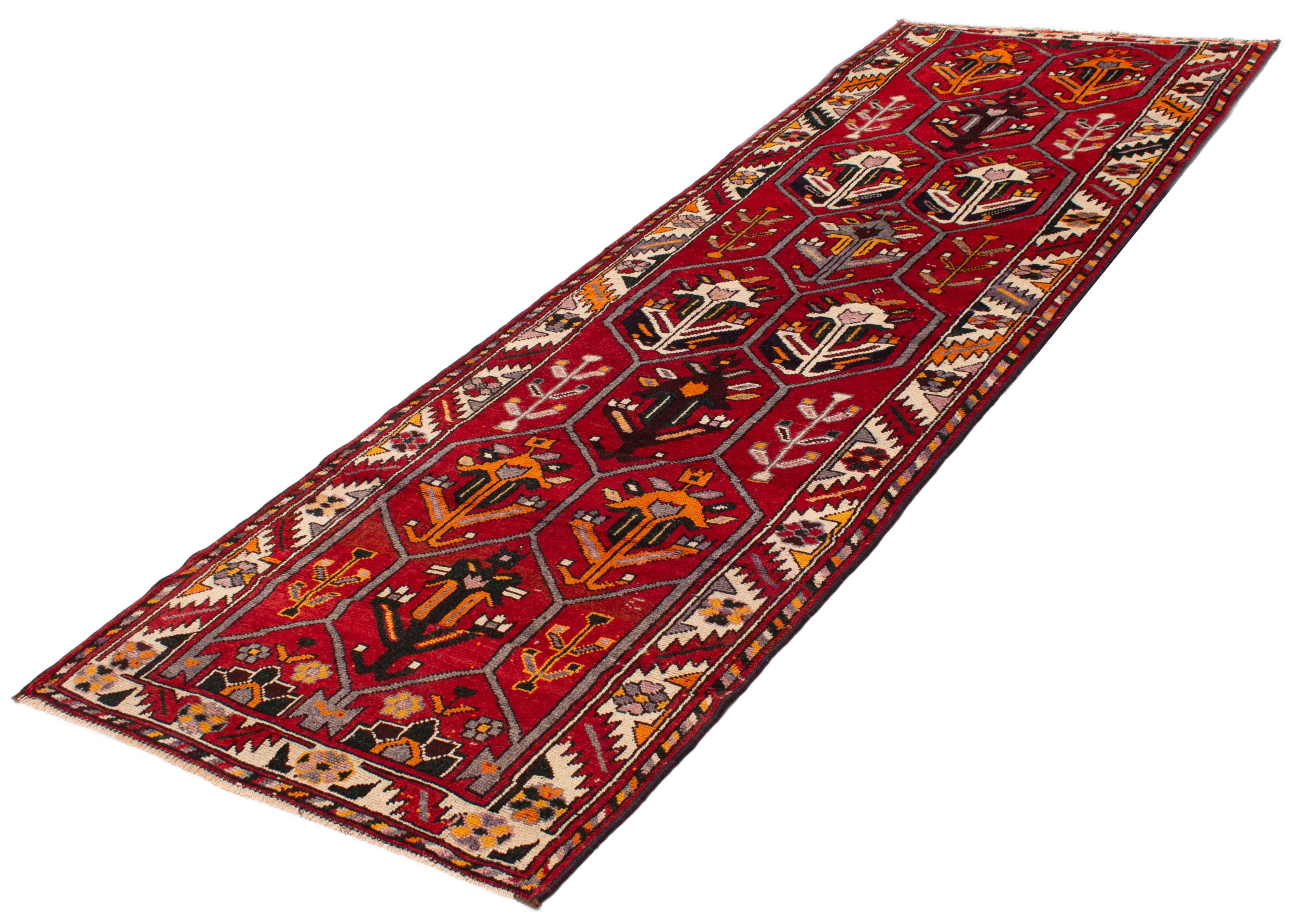 Isabelline Auxane One-of-a-Kind Runner 4'8" X 13'6" 1990s Runner Wool ...