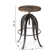 17 Stories Grigor Swivel Adjustable Height Counter Stool with Metal ...
