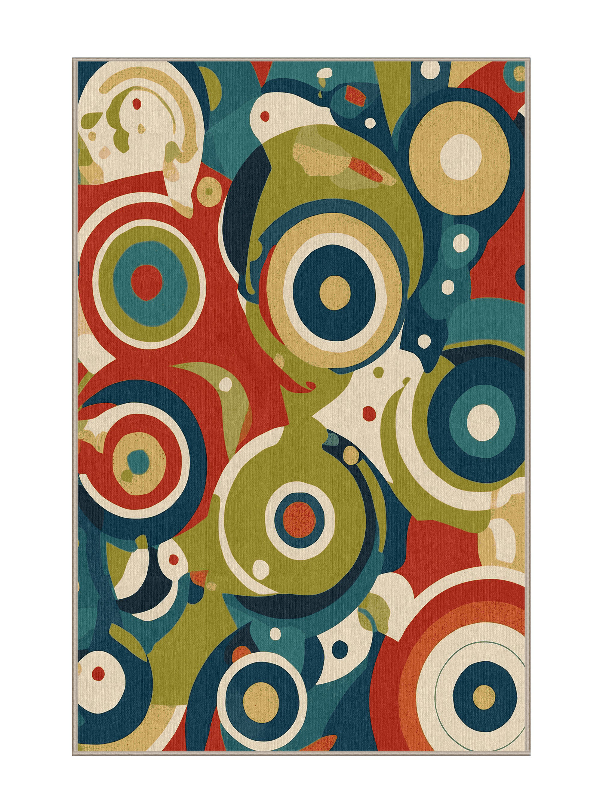 Winston Porter Retro Swing Rug | Wayfair