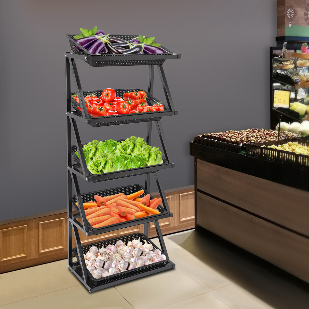 Rebrilliant Naloni 25.59W 5-tier Rack | Wayfair
