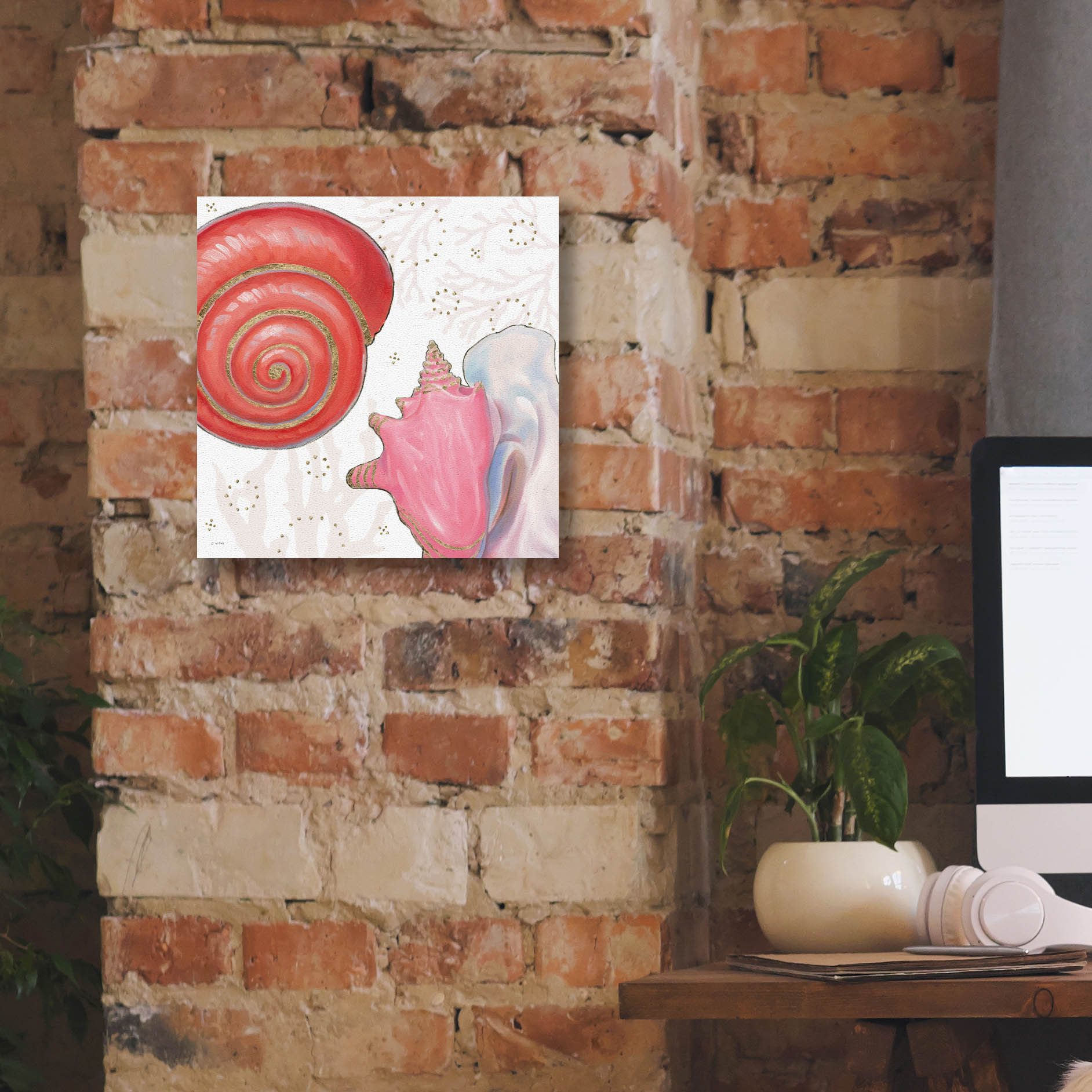 Ophelia & Co. 'Shimmering Shells 4' by James Wiens Canvas Wall Art ...