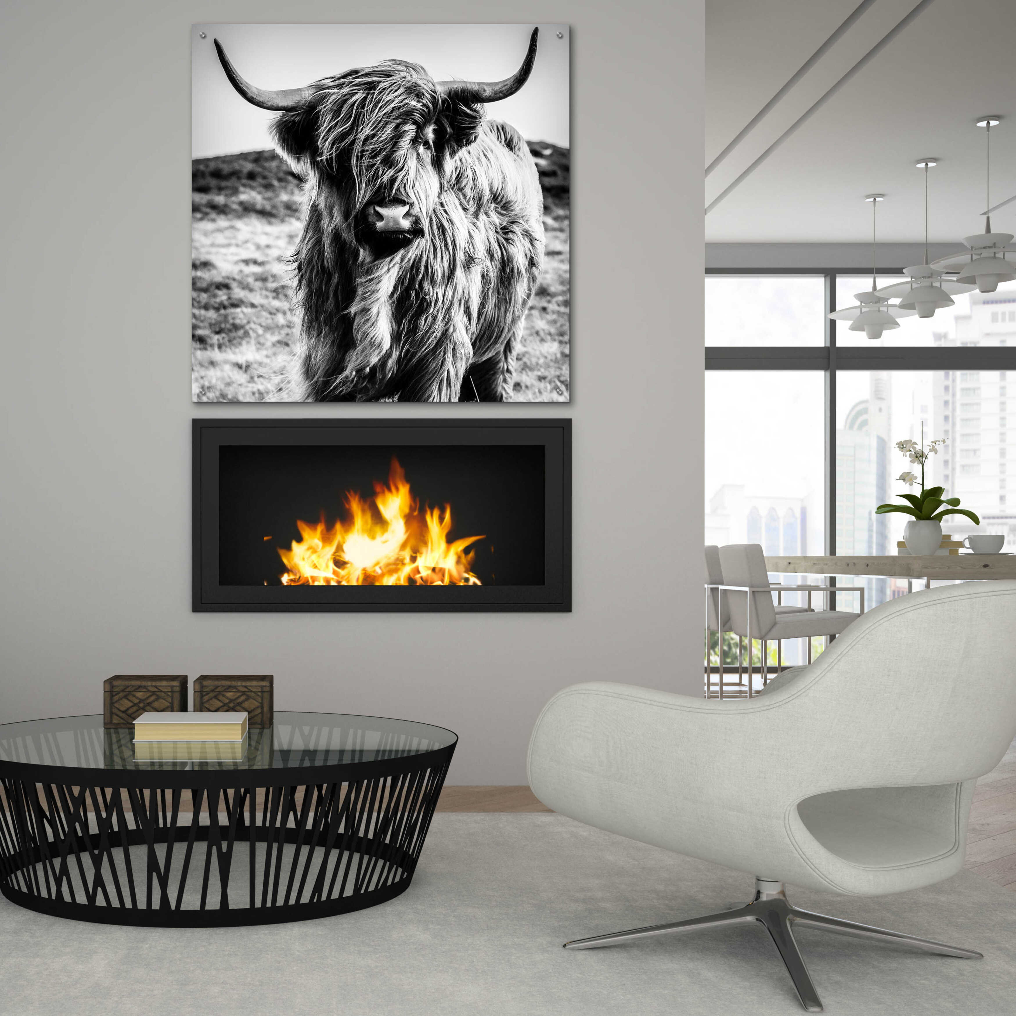 Union Rustic Fluffy Cow by - Unframed Print | Wayfair