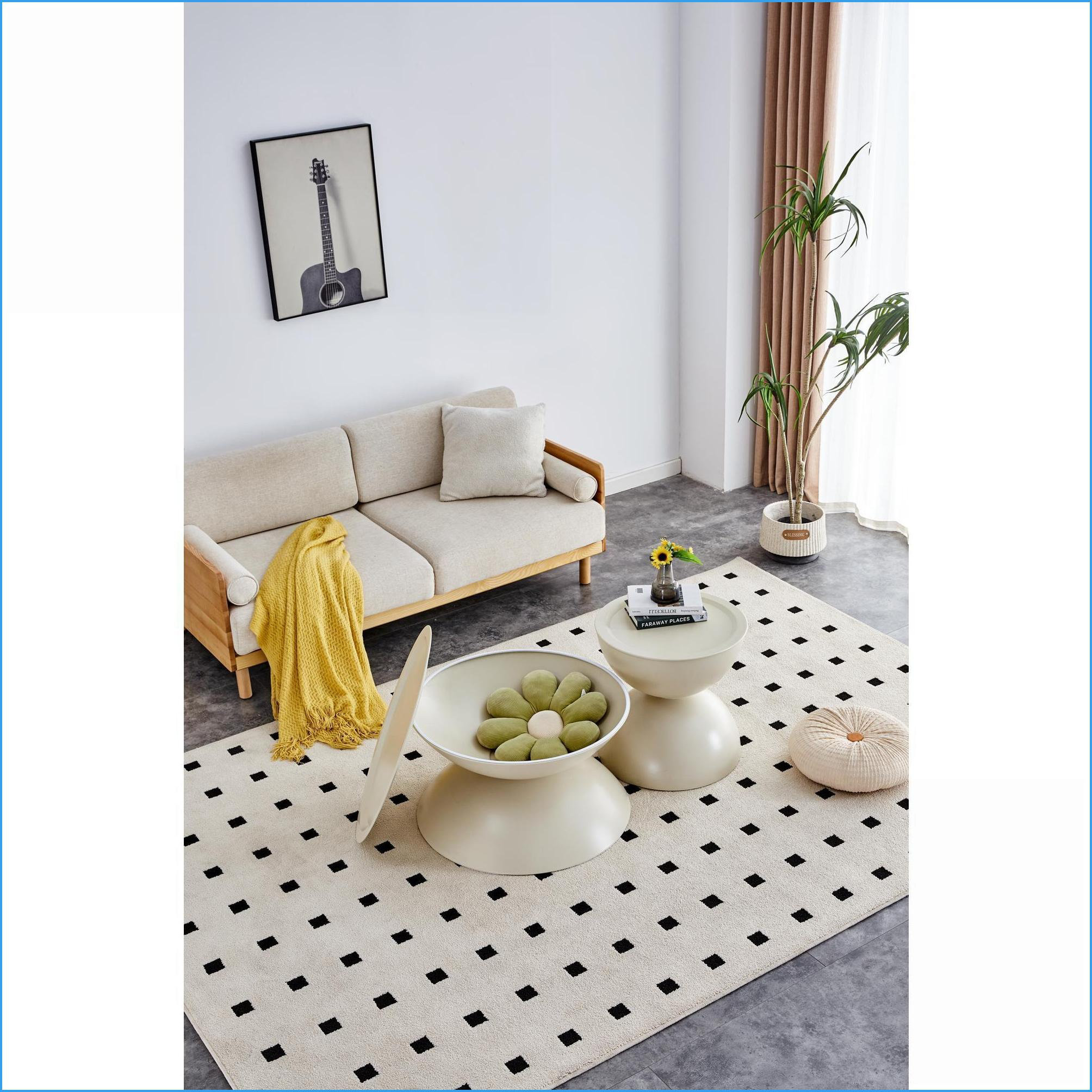 Latitude Run® Set of 2 Marble-Look Coffee Tables with Built-In Cat Bed ...