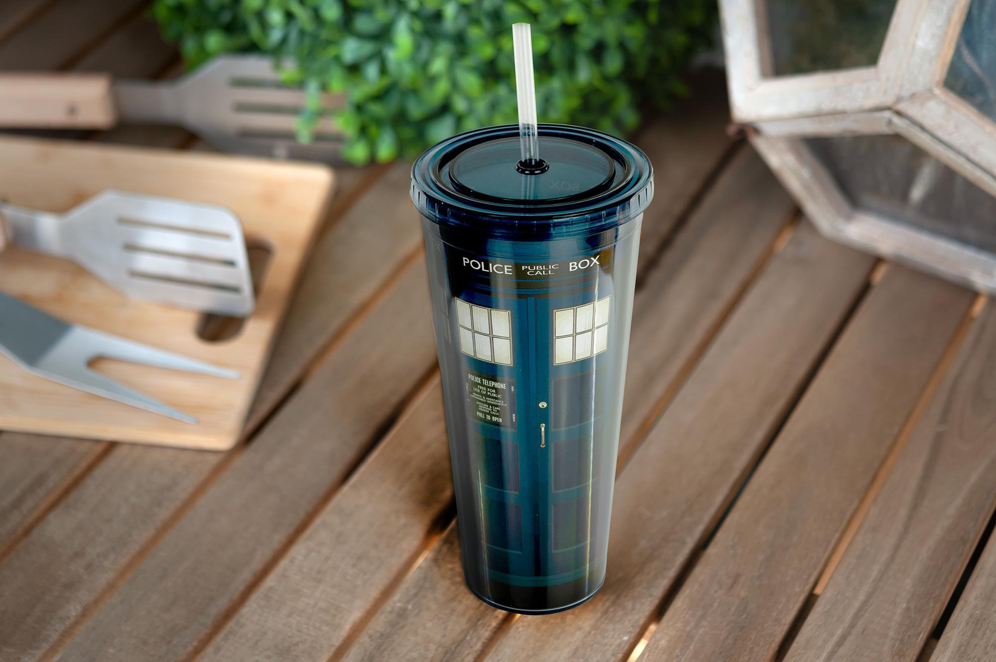 Underground Toys Doctor Who Tardis 22 Oz Acrylic Travel Tumbler With ...