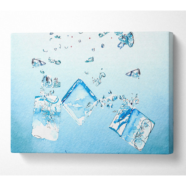Latitude Run Ice Cubes Bubbles - Wrapped Canvas Art Prints | Wayfair.co.uk