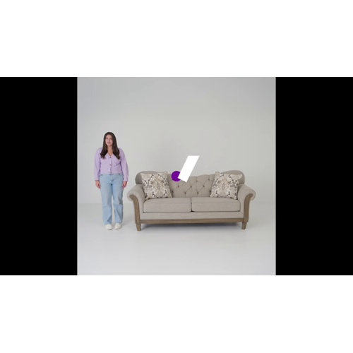 Kelly Clarkson Home Audio 88" Rolled Arm Sofa with Reversible Cushions ...