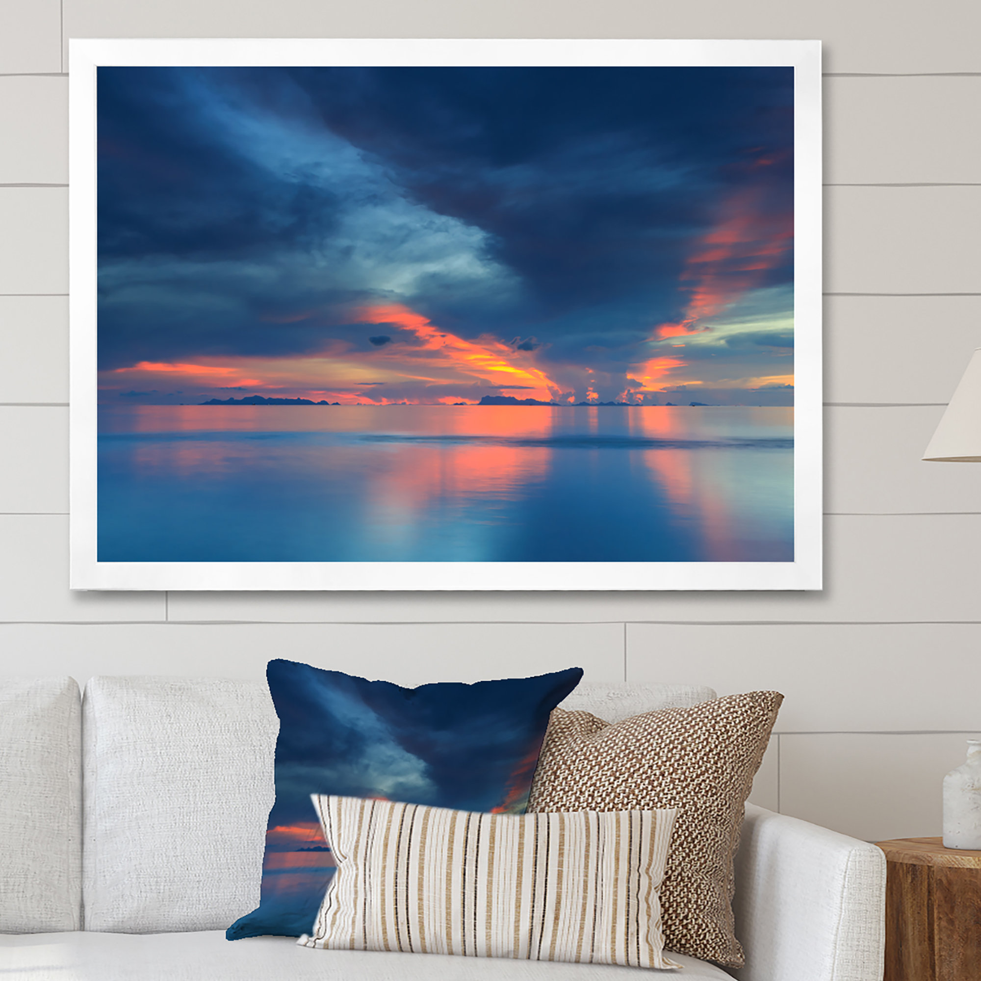 Highland Dunes Dramatic Tropical Sunset IX - Picture Frame Photograph ...