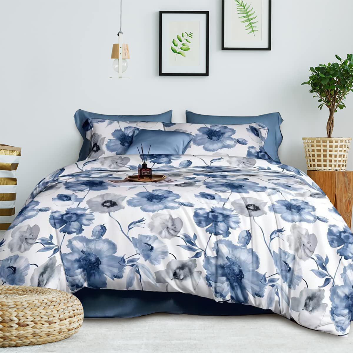 HGmart 3 Piece Queen Comforter Bedding Set- All Season Bedding ...