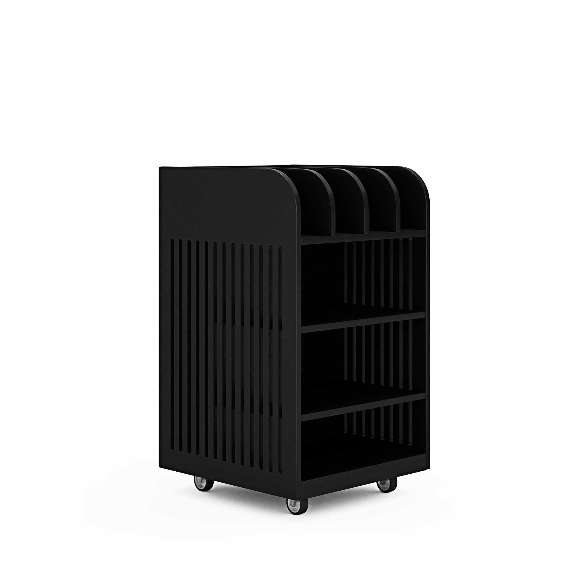 Ebern Designs 4 Tier Kitchen Island Cart With Spice Rack & Locking ...