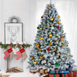Flocked / Frosted Branches Christmas Trees You'll Love | Wayfair