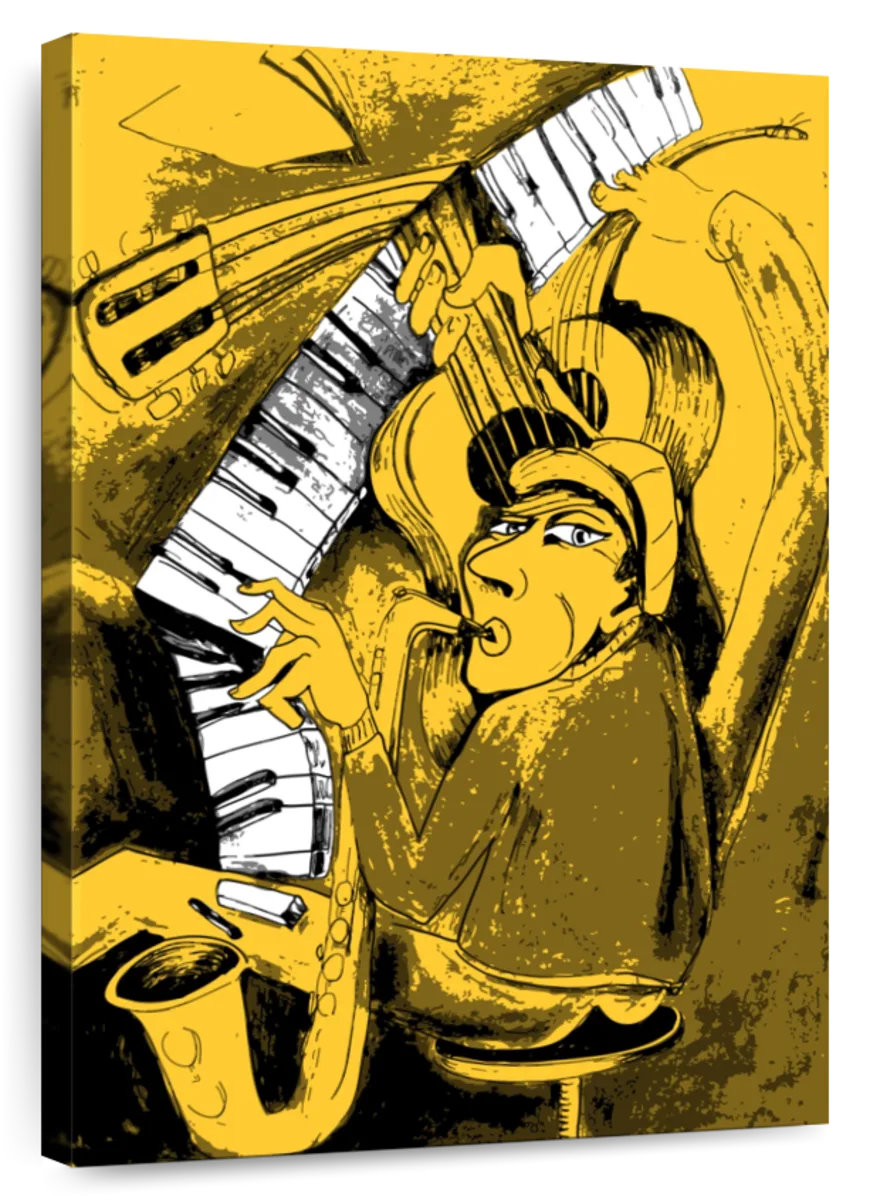 Elephant Stock Jazz Musician Cartoon | Wayfair