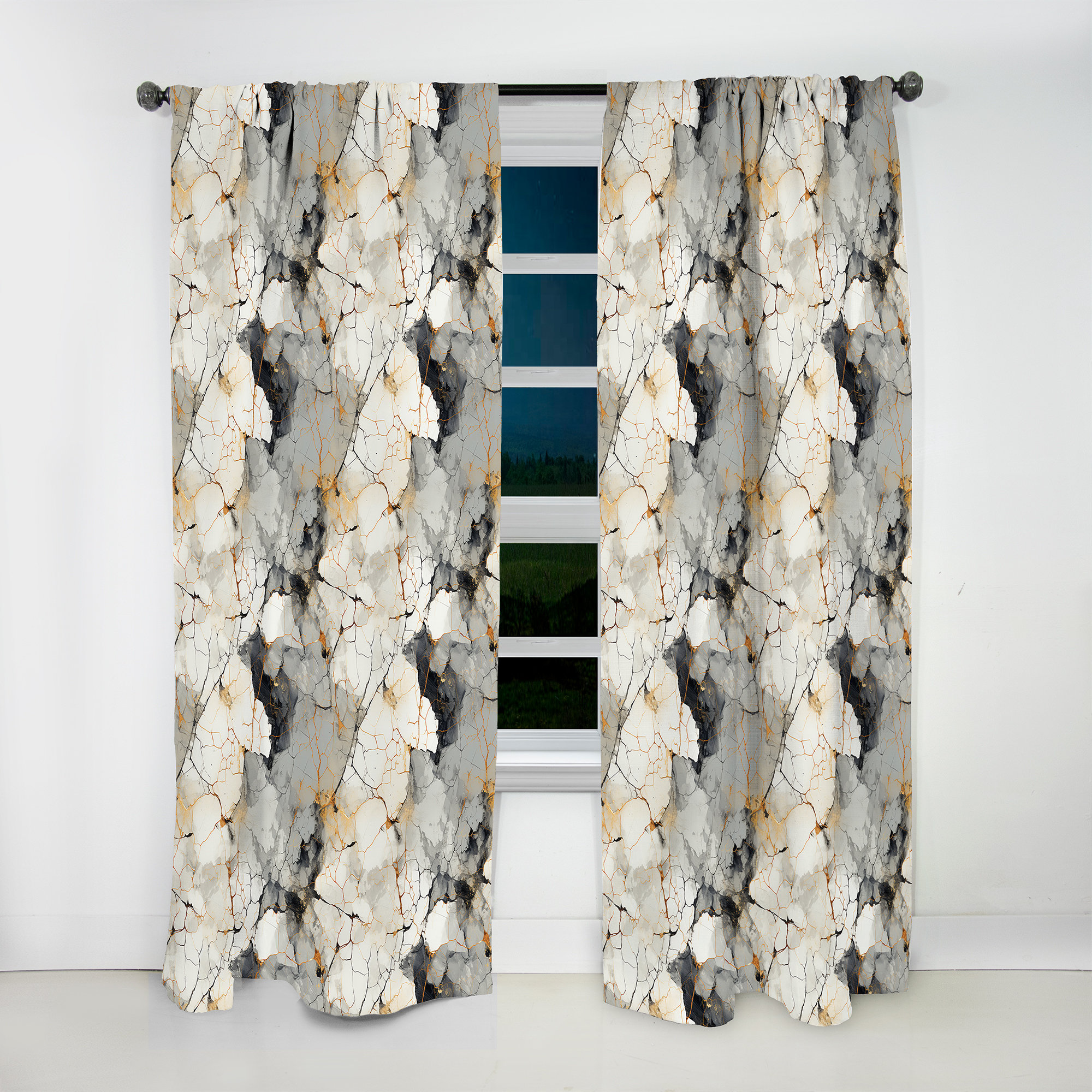 Design Art Grey Industrial Chic Marble Escape II - Abstract Marble ...