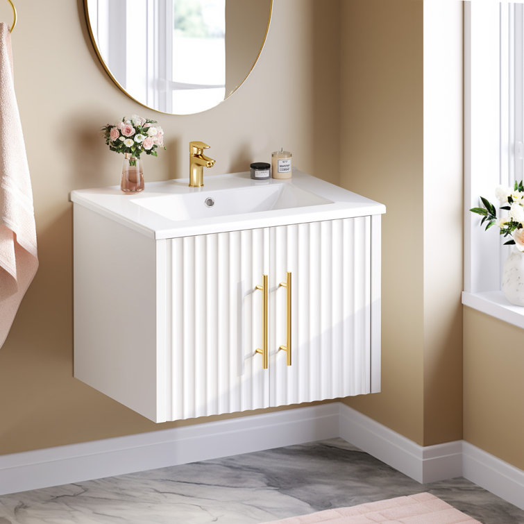 Willa Arlo Interiors Ballou 23.2'' Single Bathroom Vanity with Ceramic ...