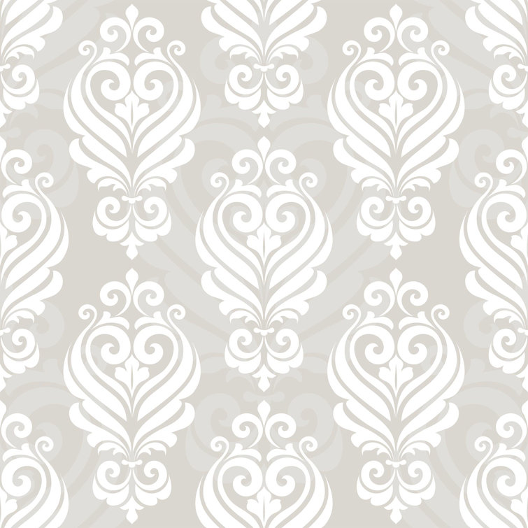House of Hampton® Reveles Peel & Stick Damask Tile | Wayfair